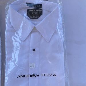 Andrew Fezza | Shirts | Brand New L7 Andrew Fezza Tuxedo Shirt White ...